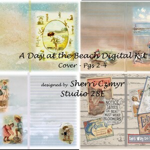 A Day at the Beach Digital Journal Kit - Etsy
