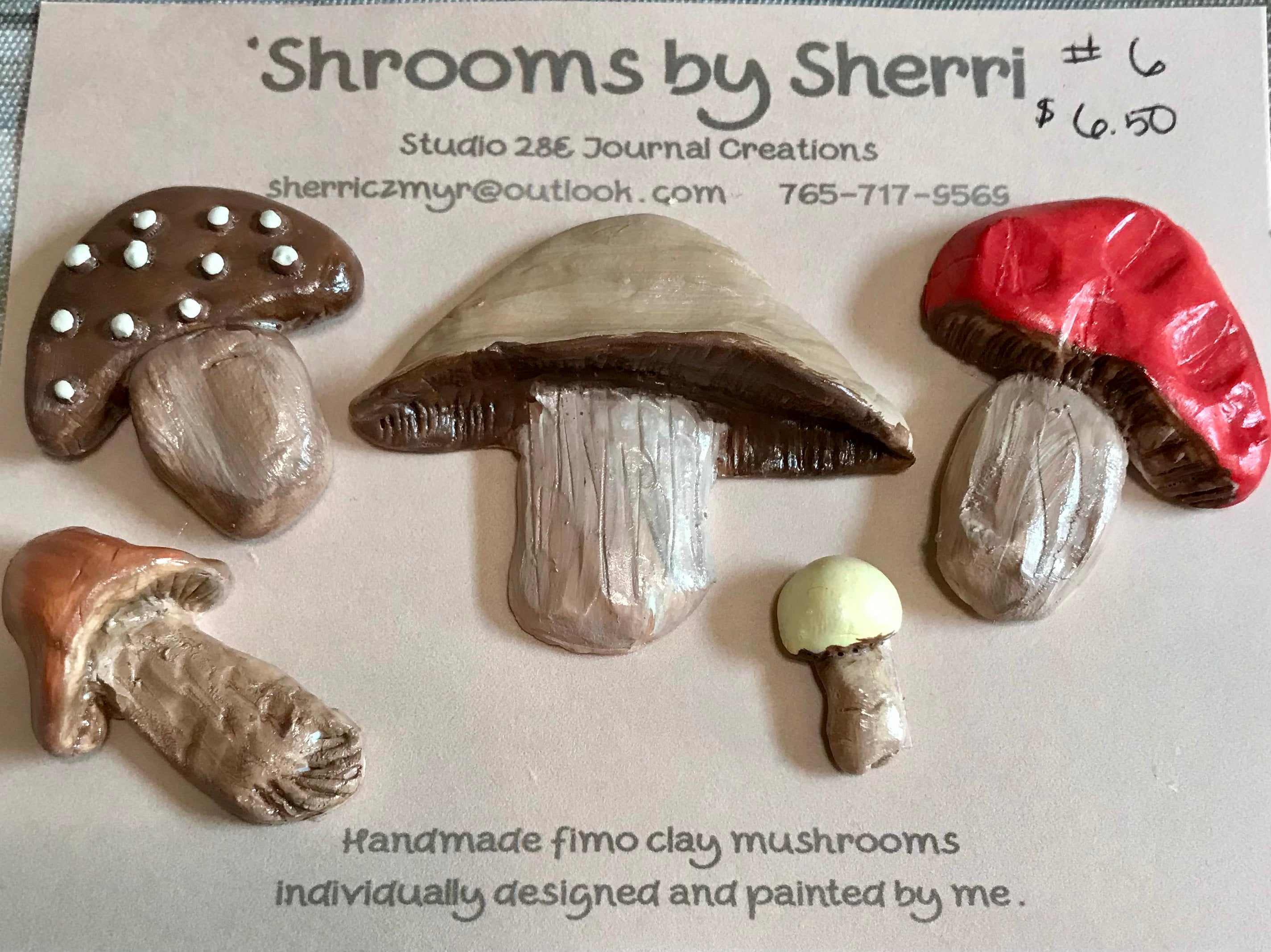 Shrooms by Sherri Fimo Clay Mushroom Embellishments - Etsy UK