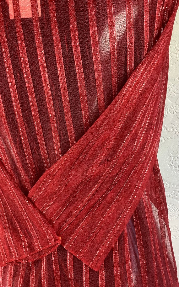 Red Panache 1980-90s Sheer Jacket /Tails - Gem