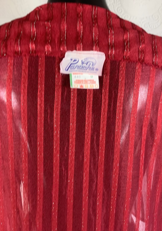 Red Panache 1980-90s Sheer Jacket /Tails - Gem