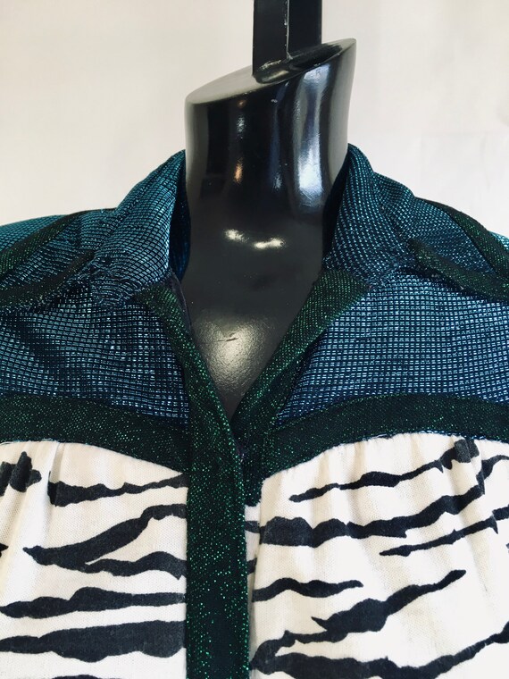 Handmade Western Style Dress, zibbra print dress - Gem