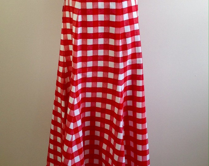 Maple Black Linen Check Slip Skirt Black Linen Check Midi Skirt Spring ...