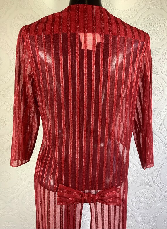 Red Panache 1980-90s Sheer Jacket /Tails - Gem