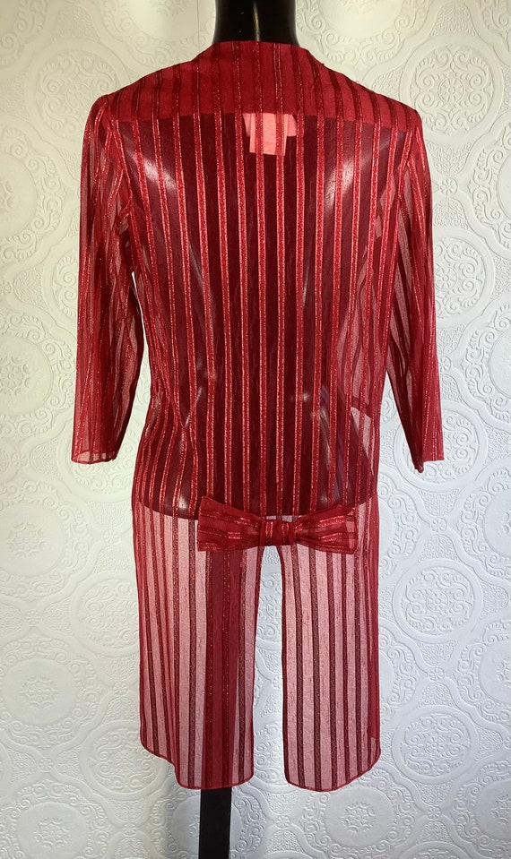 Red Panache 1980-90s Sheer Jacket /Tails - Gem