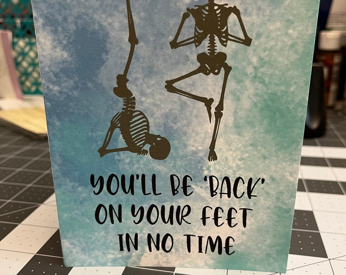 Back Surgery Card - Back Surgery Skeleton Card - Back Surgery Funny ...