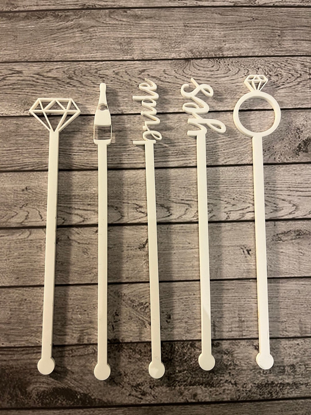 Bride Drink Stirrers Bridal Drink Stirrers Engagement Party Drink ...