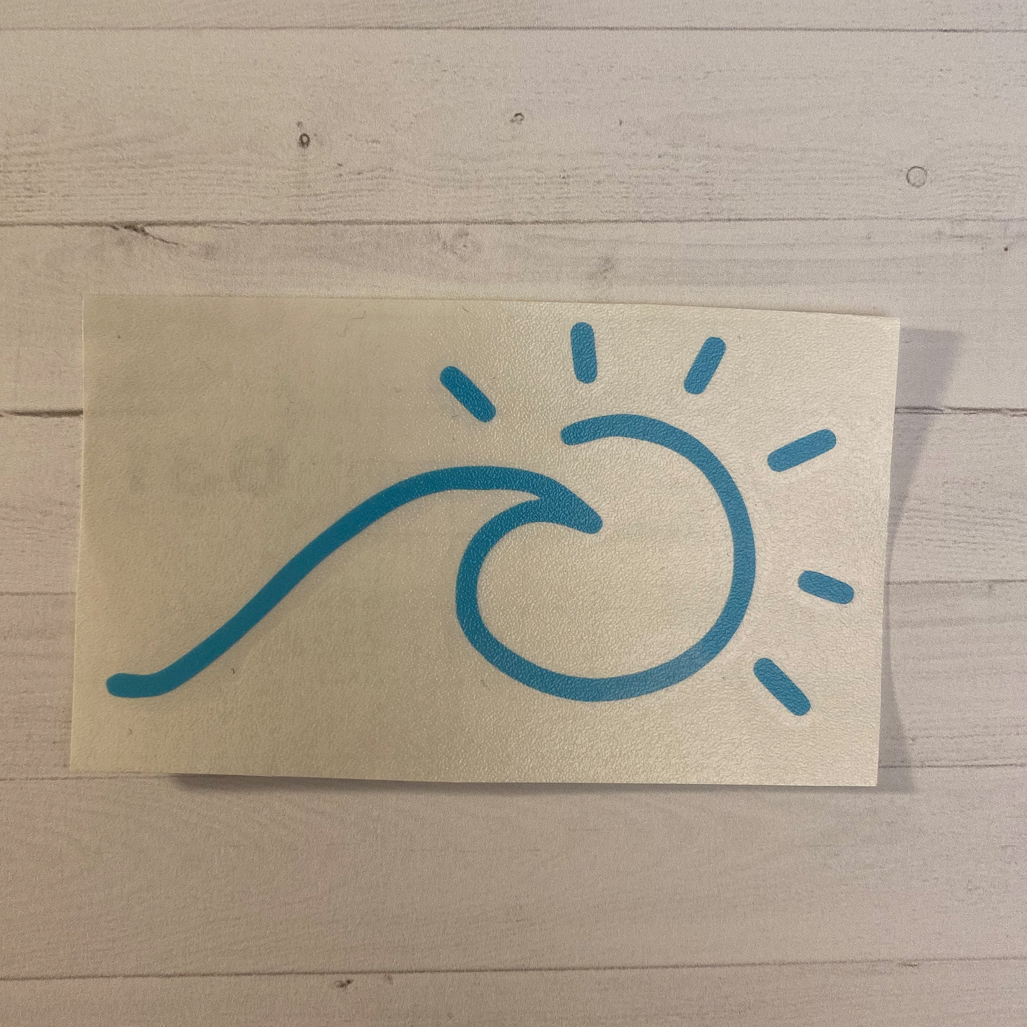 Wave Into Sun Vinyl Sticker Wave Into Sun Decal Sticker - Etsy