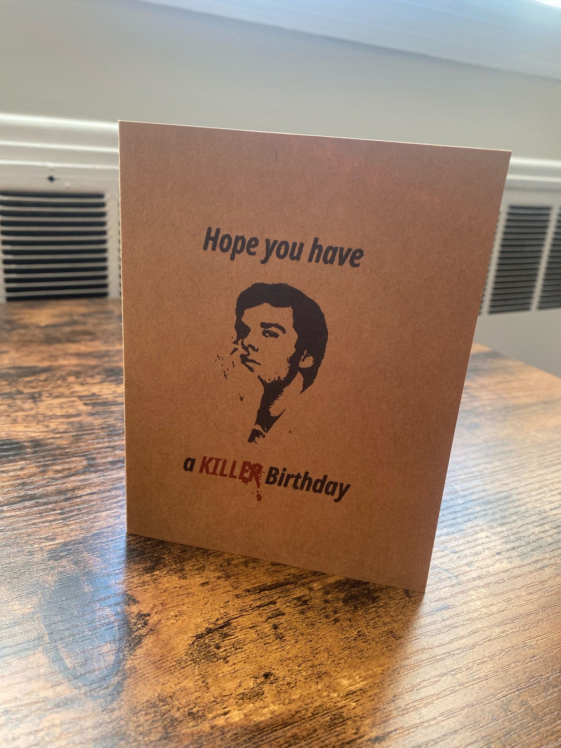 Dexter Birthday Card Dexter Birthday Killer Birthday Card | Etsy