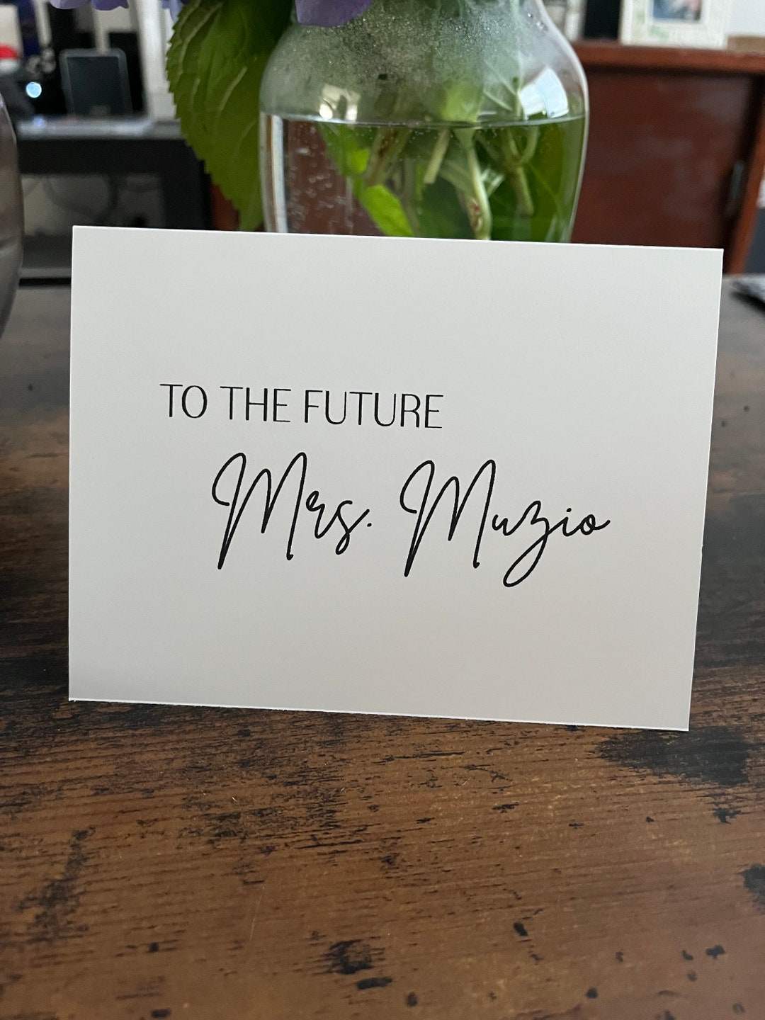 The Future Mrs. Personalized Card - Personalized Wedding Shower Card ...