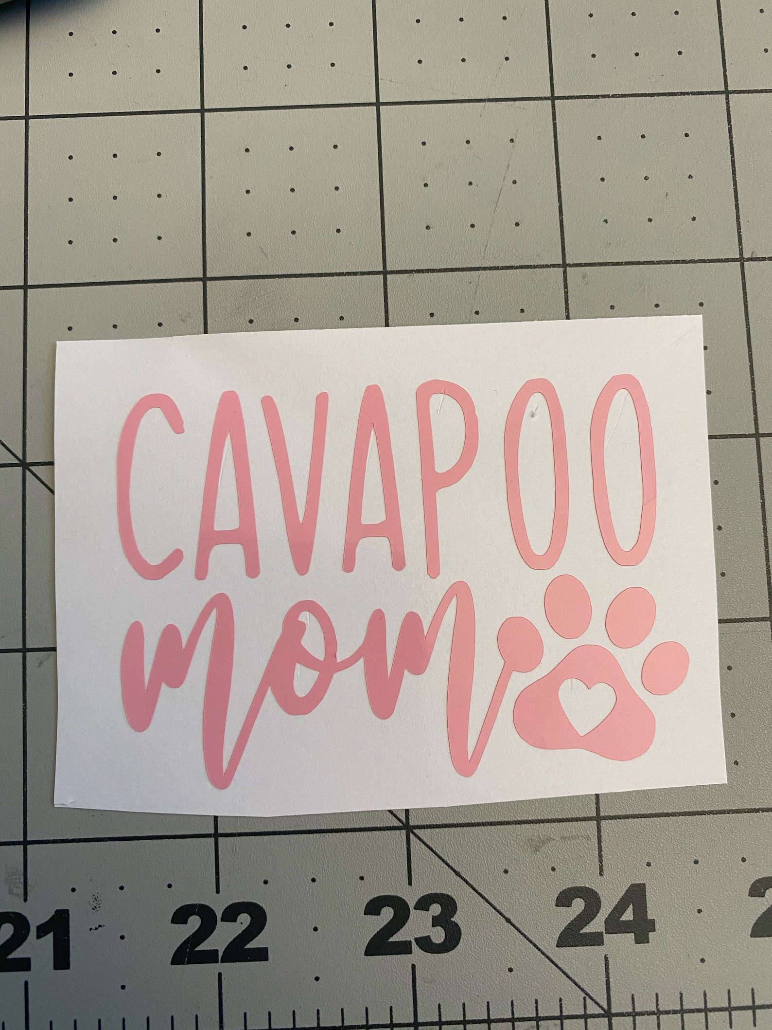 Cavapoo Mom Vinyl Sticker Cavapoo Decal Sticker Dog Mom - Etsy