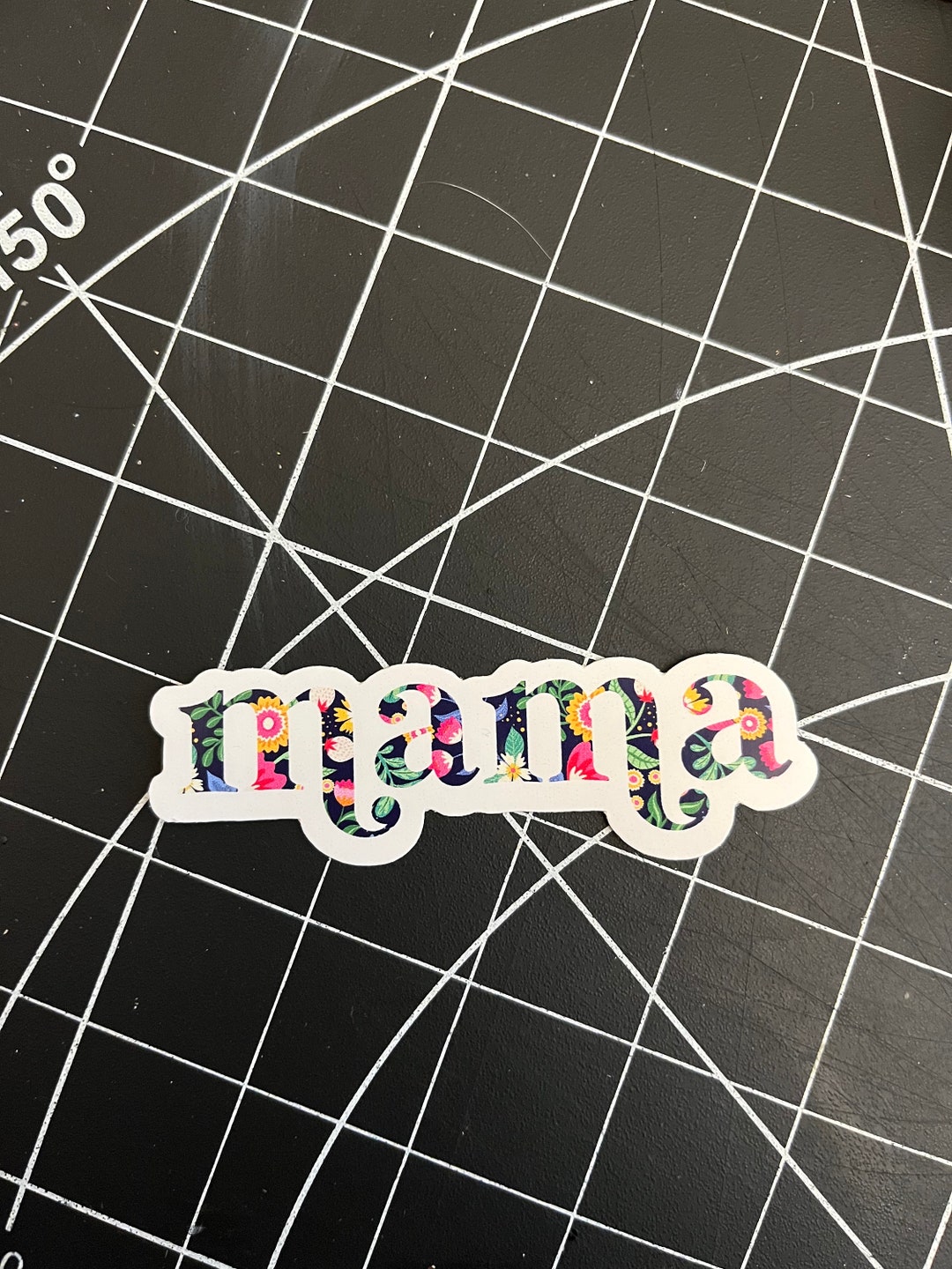 Mama Flower Sticker - Floral Mama Sticker - Mama Sticker - Mom Water ...