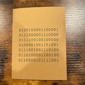 Binary Birthday Card - Binary Code Birthday Card - Binary Code Funny - Computer Programmer ...