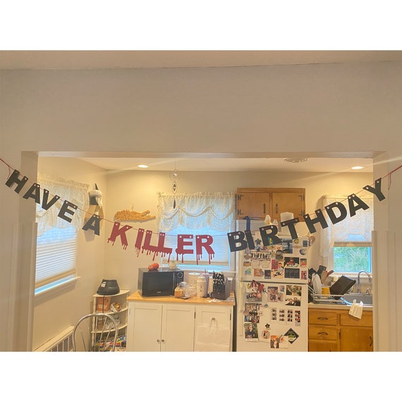 Killer Birthday Banner Killer Birthday Killer Birthday | Etsy