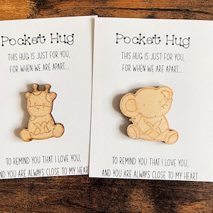Animal Pocket Hugs - Animal Wood Pocket Hug - Kid Craft - Pocket Hug ...