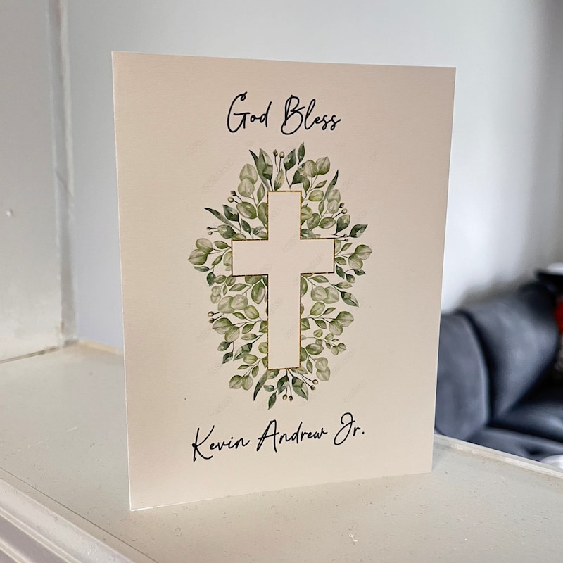 Christmas Dedication Card - Etsy