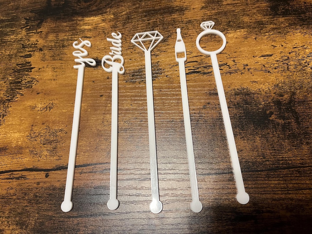 Bride Drink Stirrers - Bridal Drink Stirrers - Engagement Party Drink ...