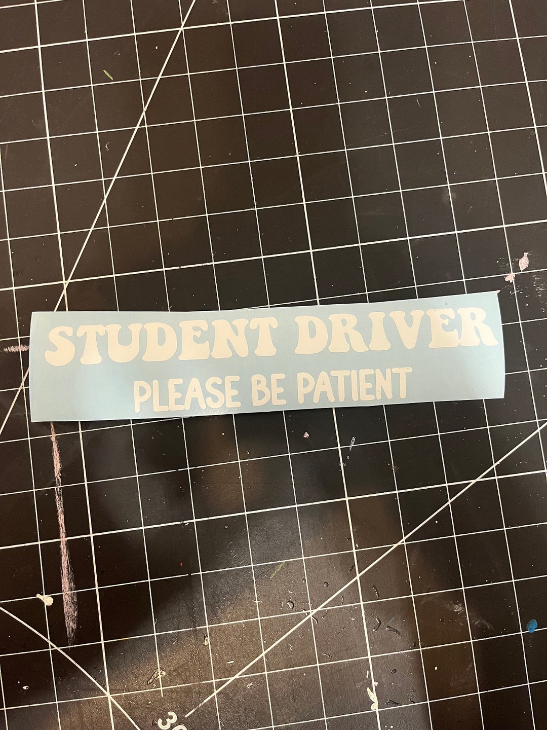 Student Driver Vinyl Decal - Student Driver Sticker - Student Driver ...