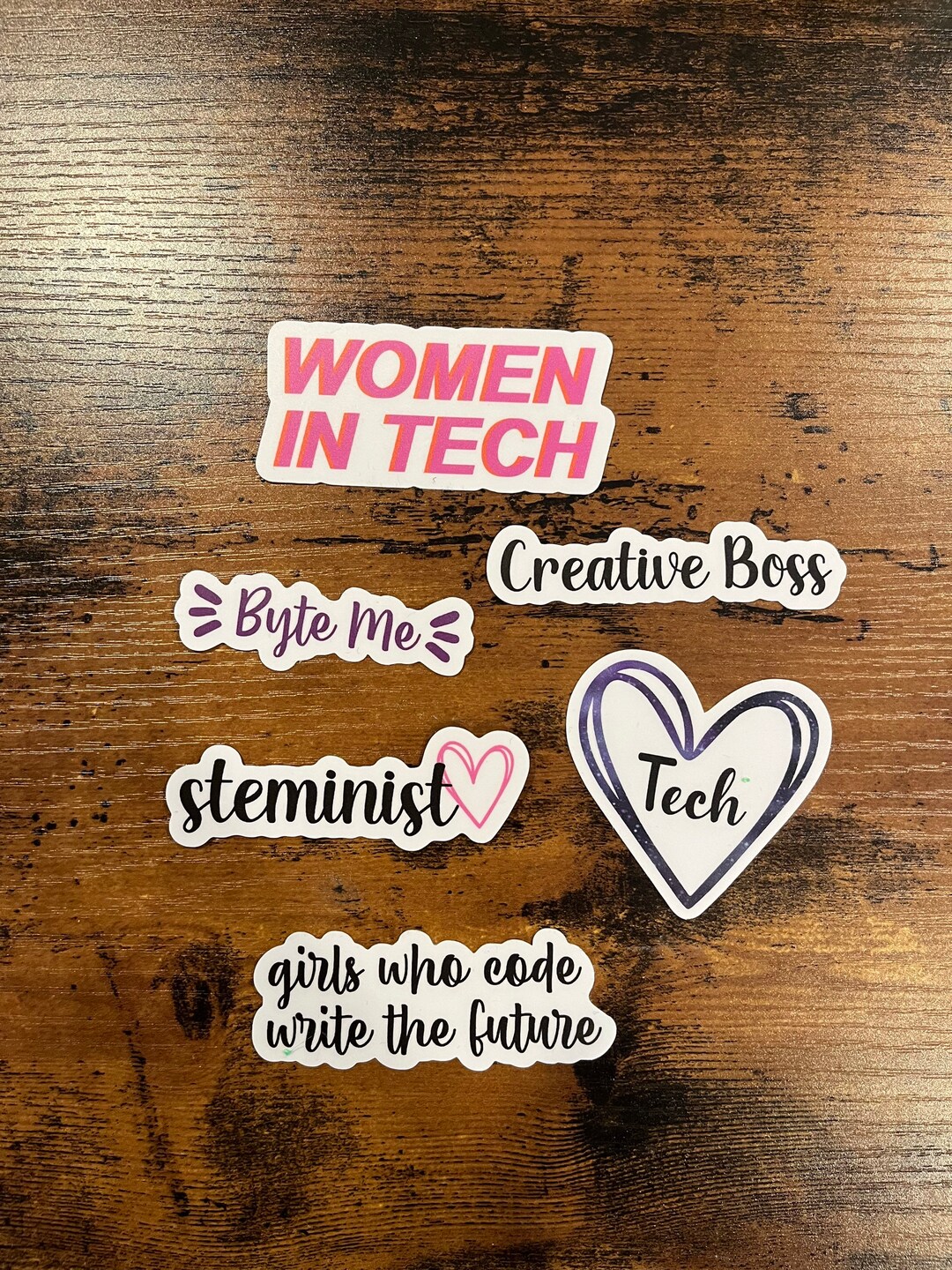 Woman in Tech Stickers - Woman Who Code Stickers - Girls Who Code ...