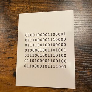 Binary Birthday Card - Binary Code Birthday Card - Binary Code Funny - Computer Programmer ...