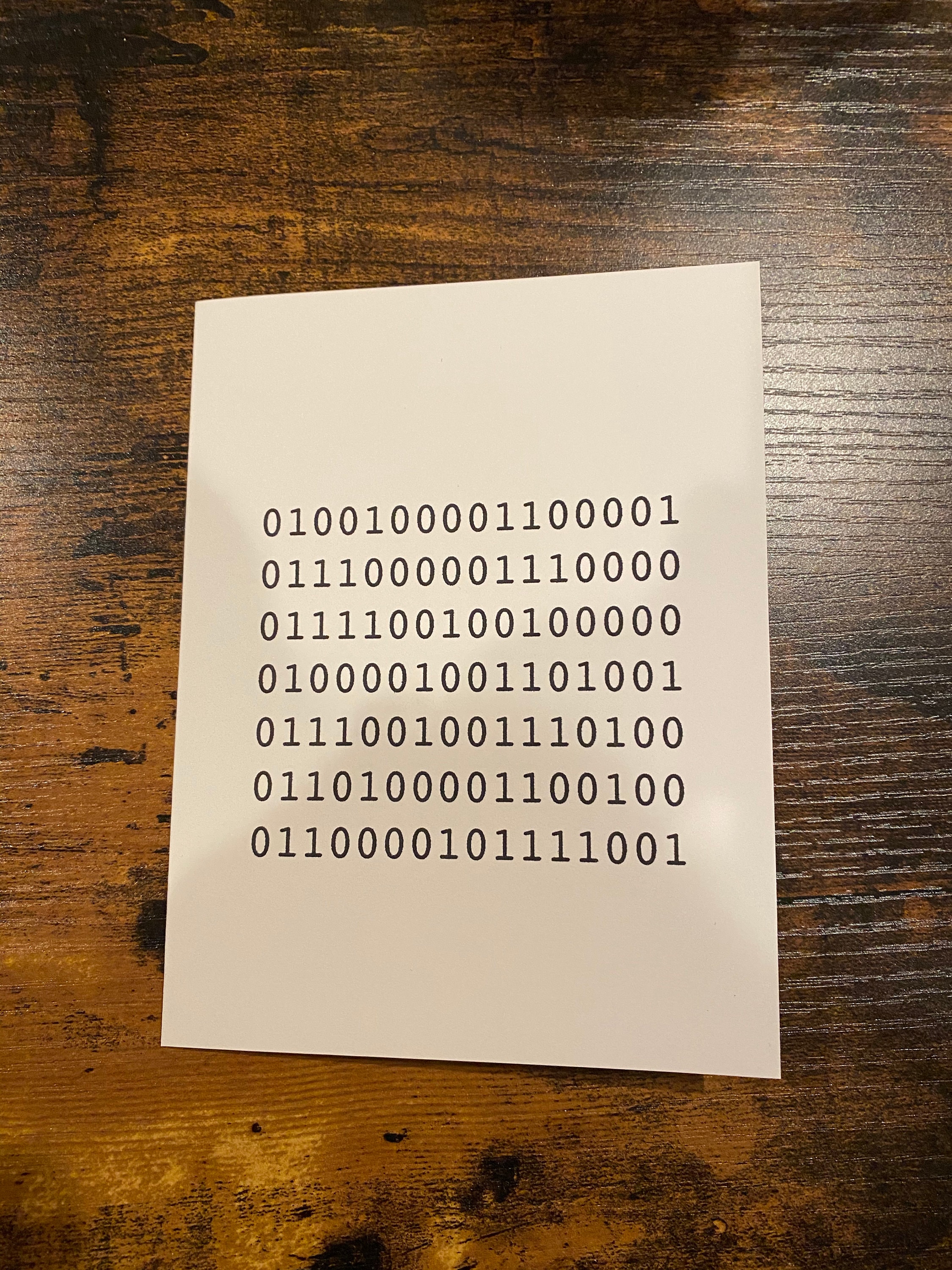 Binary Birthday Card Binary Code Birthday Card Binary Code - Etsy