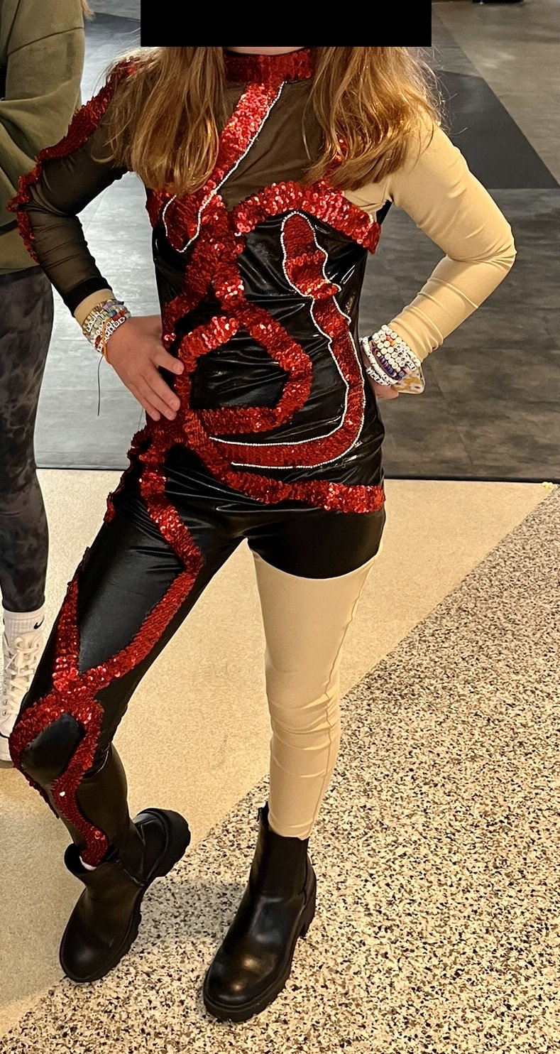 Eras Tour Taylor Swift Reputation Era Red Snake Jumpsuit Outfit Replica ...