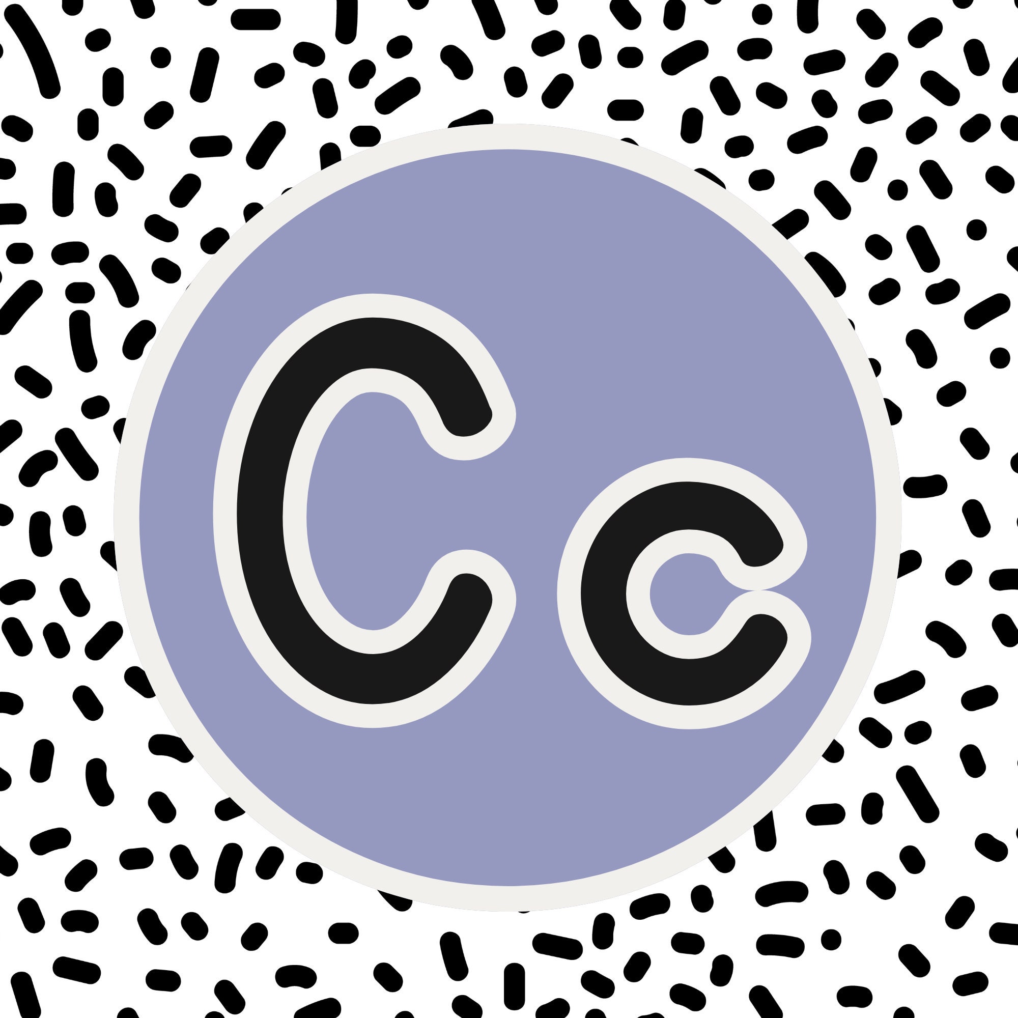 Pastel Black & White Spotted Alphabet - PNG Digital Download ...