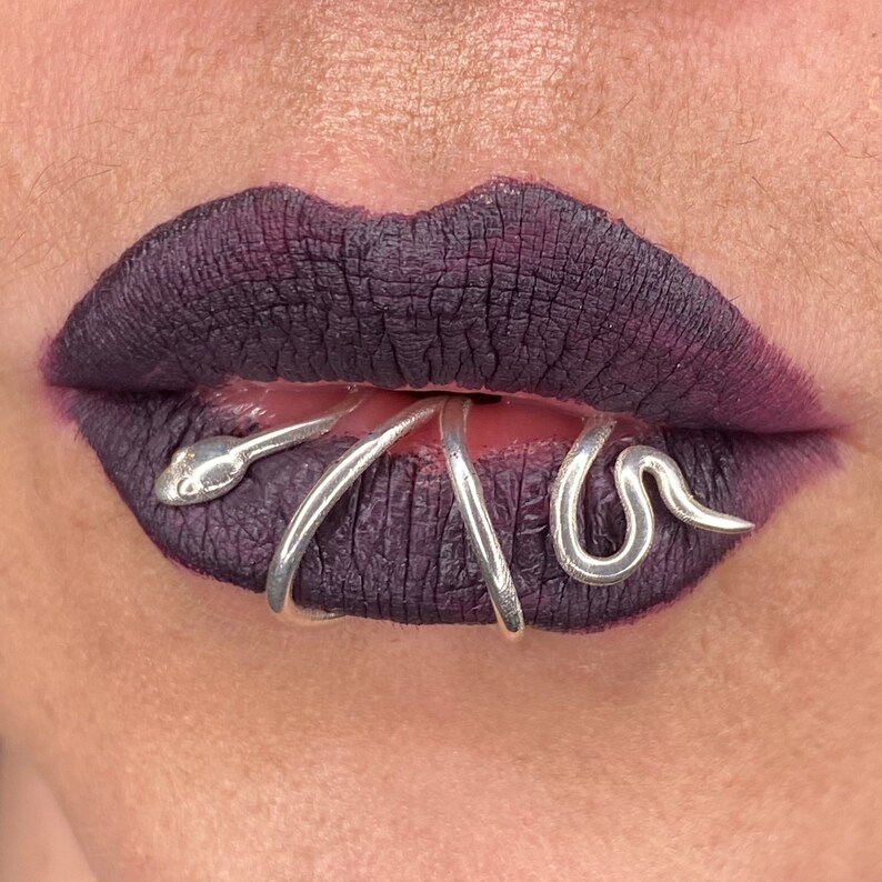 Snake Fake Lip Ring Lip Hugger Lip Cuff - Etsy