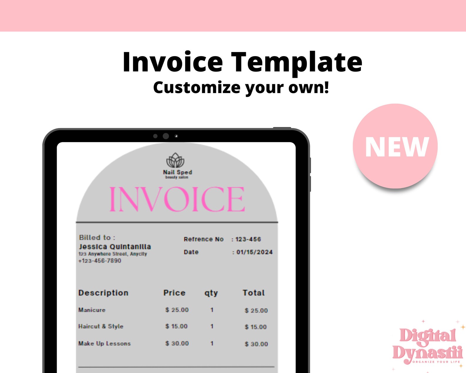 Invoice Template - Etsy