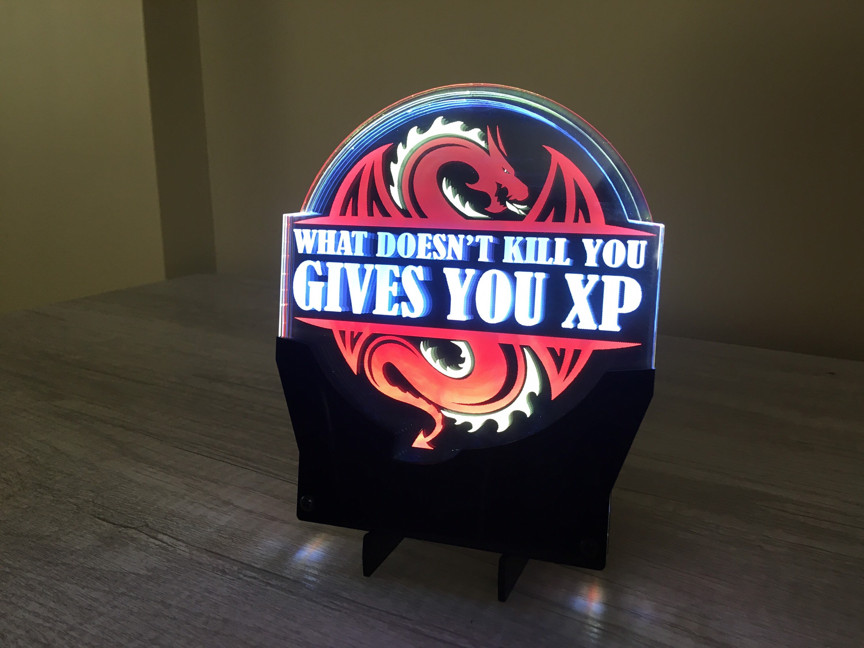 D&D Gift Dungeons and Dragons Gift Dnd Table Top Sign Dnd Light Dragon ...