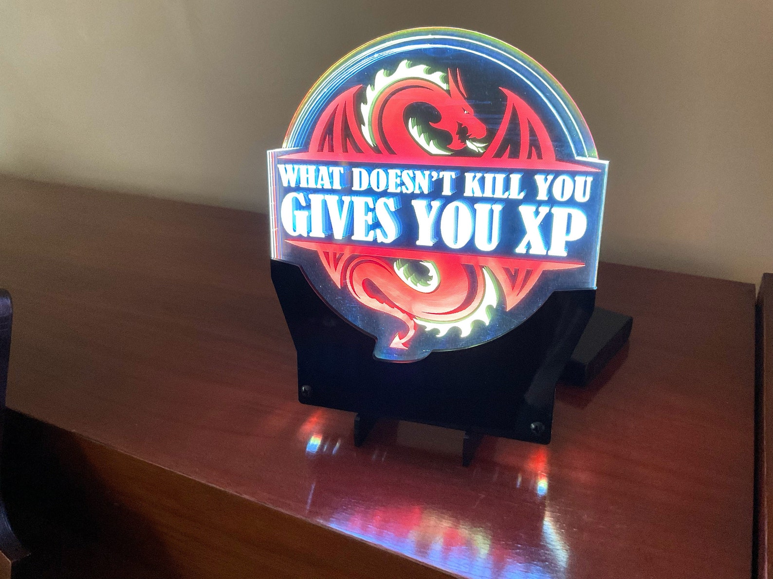 D&D Gift Dungeons and Dragons Gift Dnd Table Top Sign Dnd Light Dragon ...