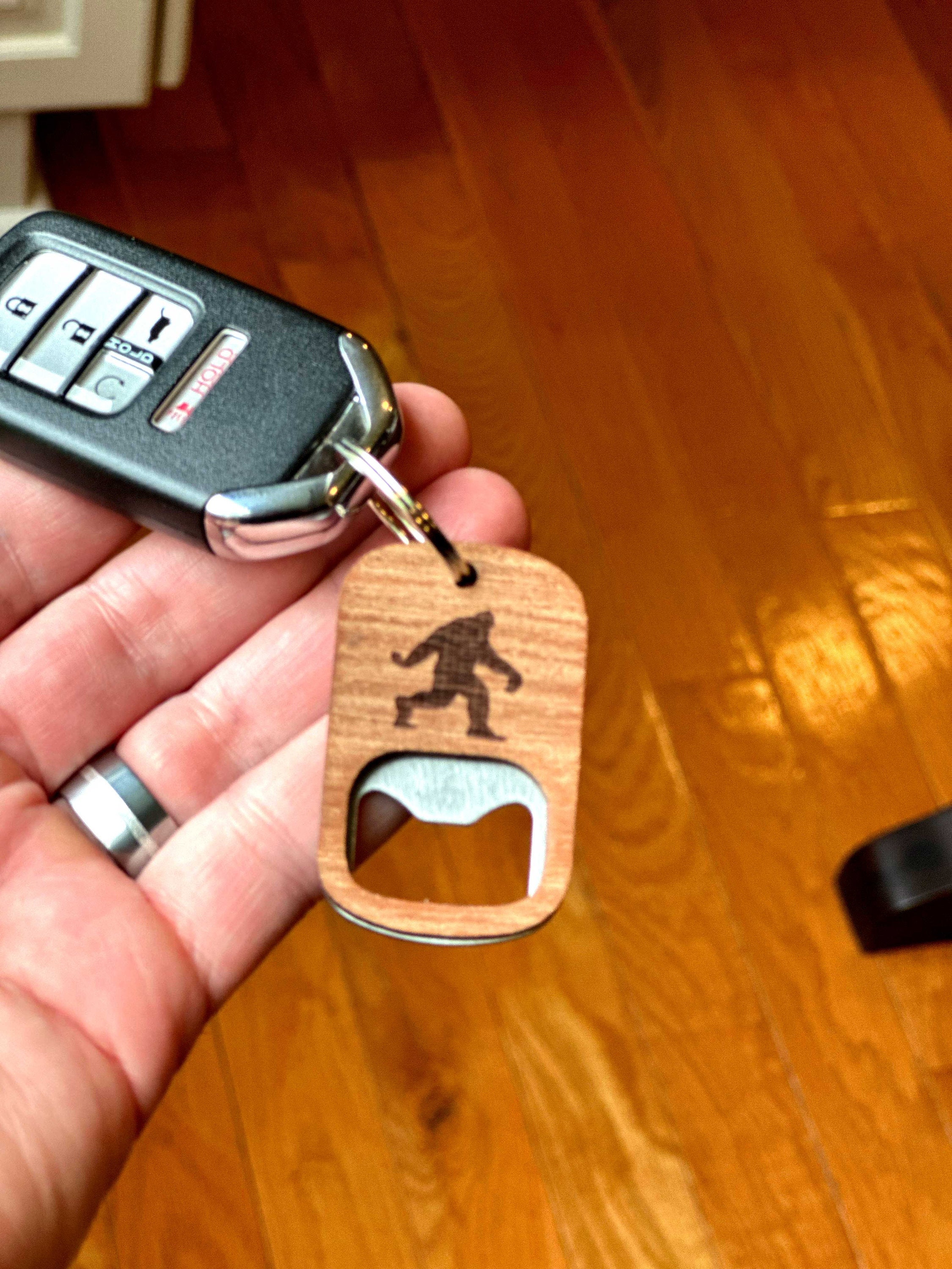 Bigfoot Keychain Bottle Opener Bigfoot Bottle Opener Sasquatch Keychain ...