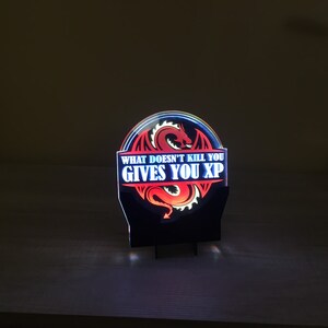 D&D Gift Dungeons and Dragons Gift Dnd Table Top Sign Dnd Light Dragon ...