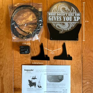 D&D Gift Dungeons and Dragons Gift Dnd Table Top Sign Dnd Light Dragon ...