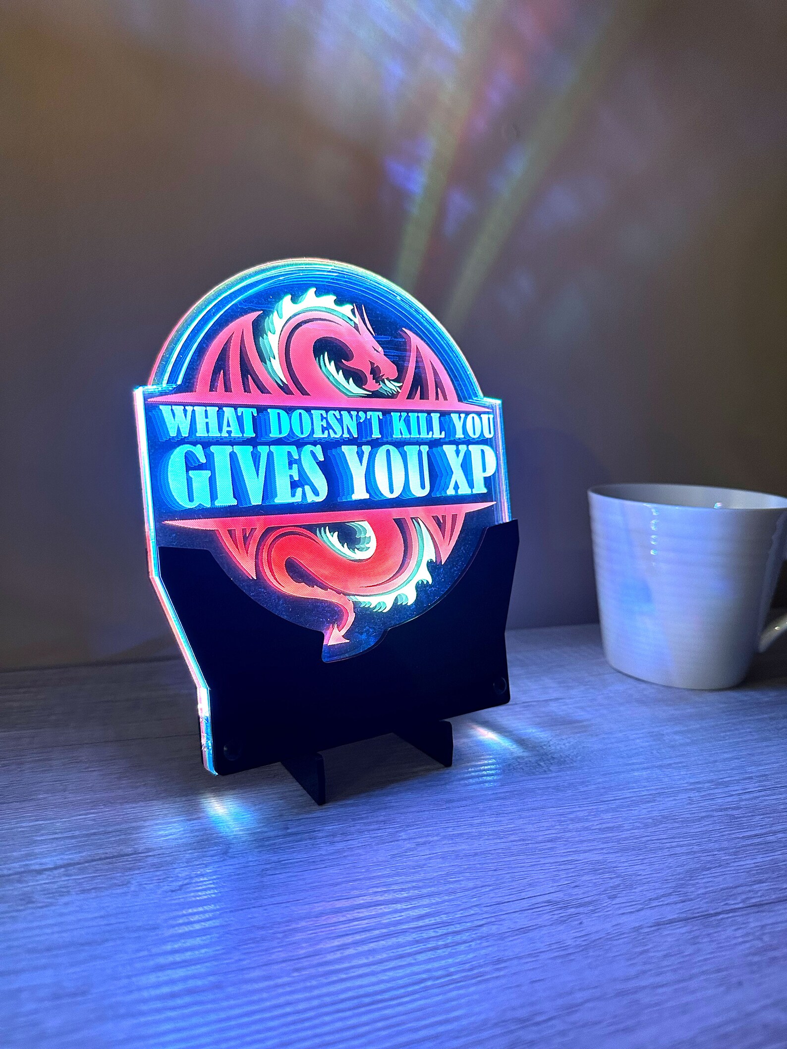 D&D Gift Dungeons and Dragons Gift Dnd Table Top Sign Dnd Light Dragon ...