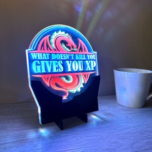 D&D Gift Dungeons and Dragons Gift Dnd Table Top Sign Dnd Light Dragon ...