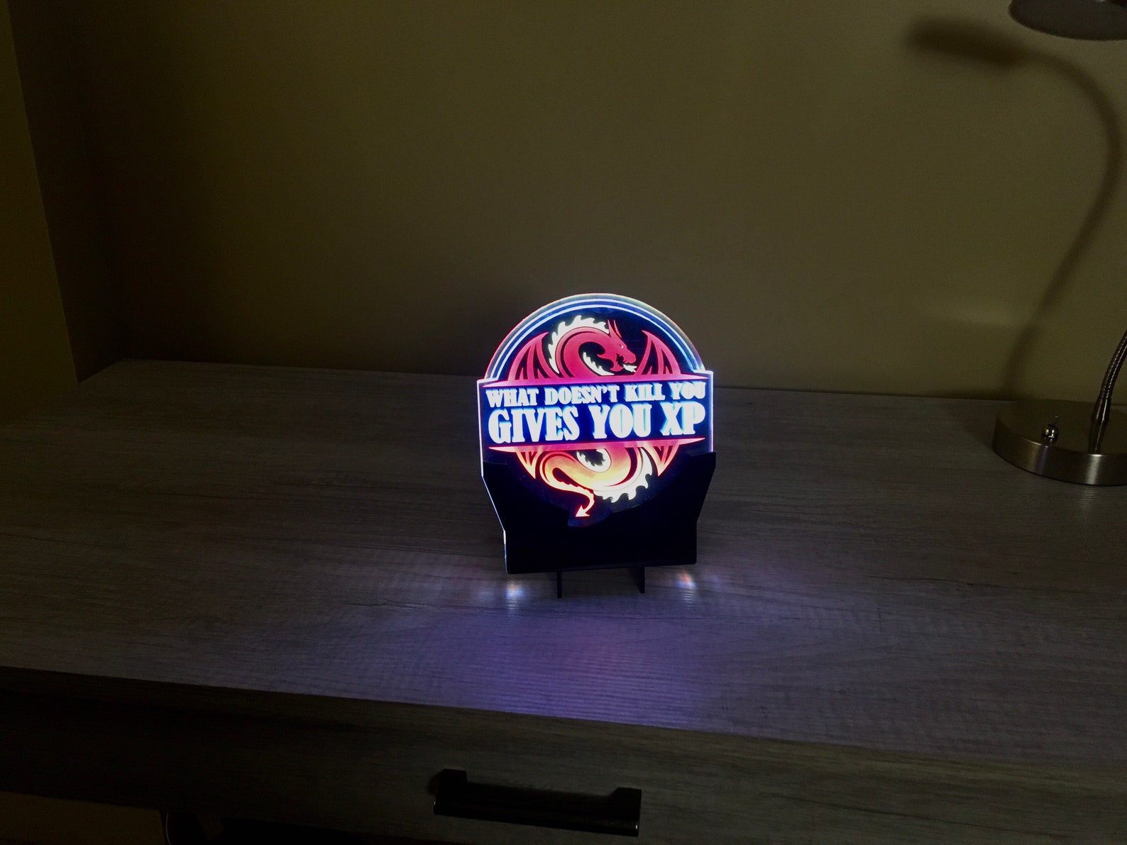 D&D Gift Dungeons and Dragons Gift Dnd Table Top Sign Dnd Light Dragon ...