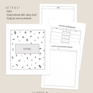 Universal Language Study Pack // Printable in Letter and A5 Size ...