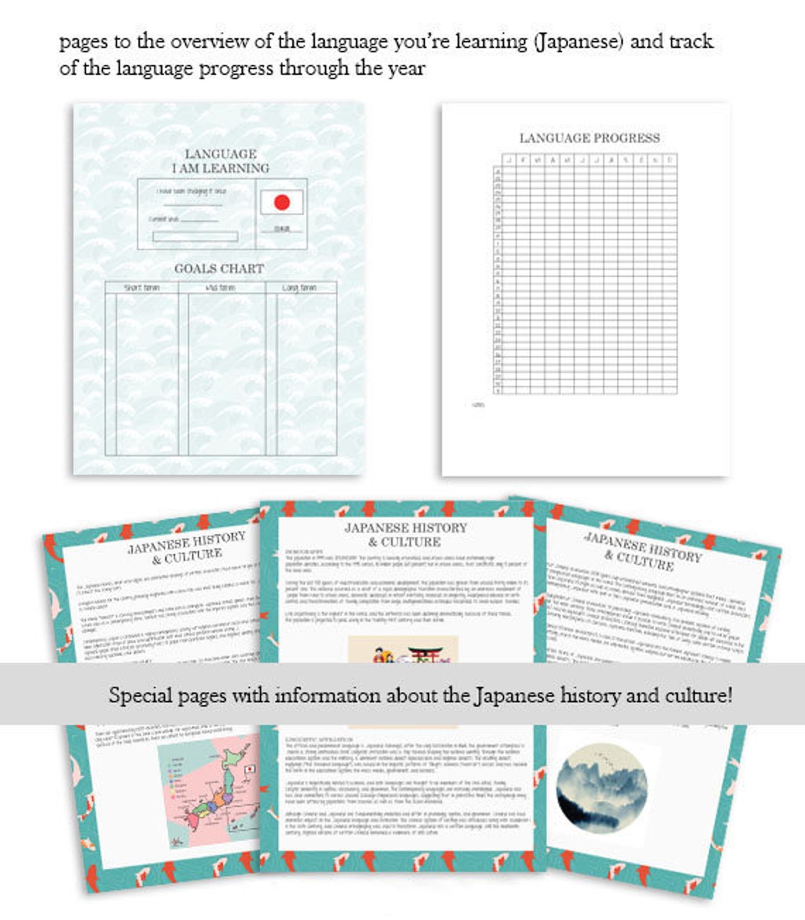 Ultimate Japanese Language Pack // Printable in Letter and A5 Size ...