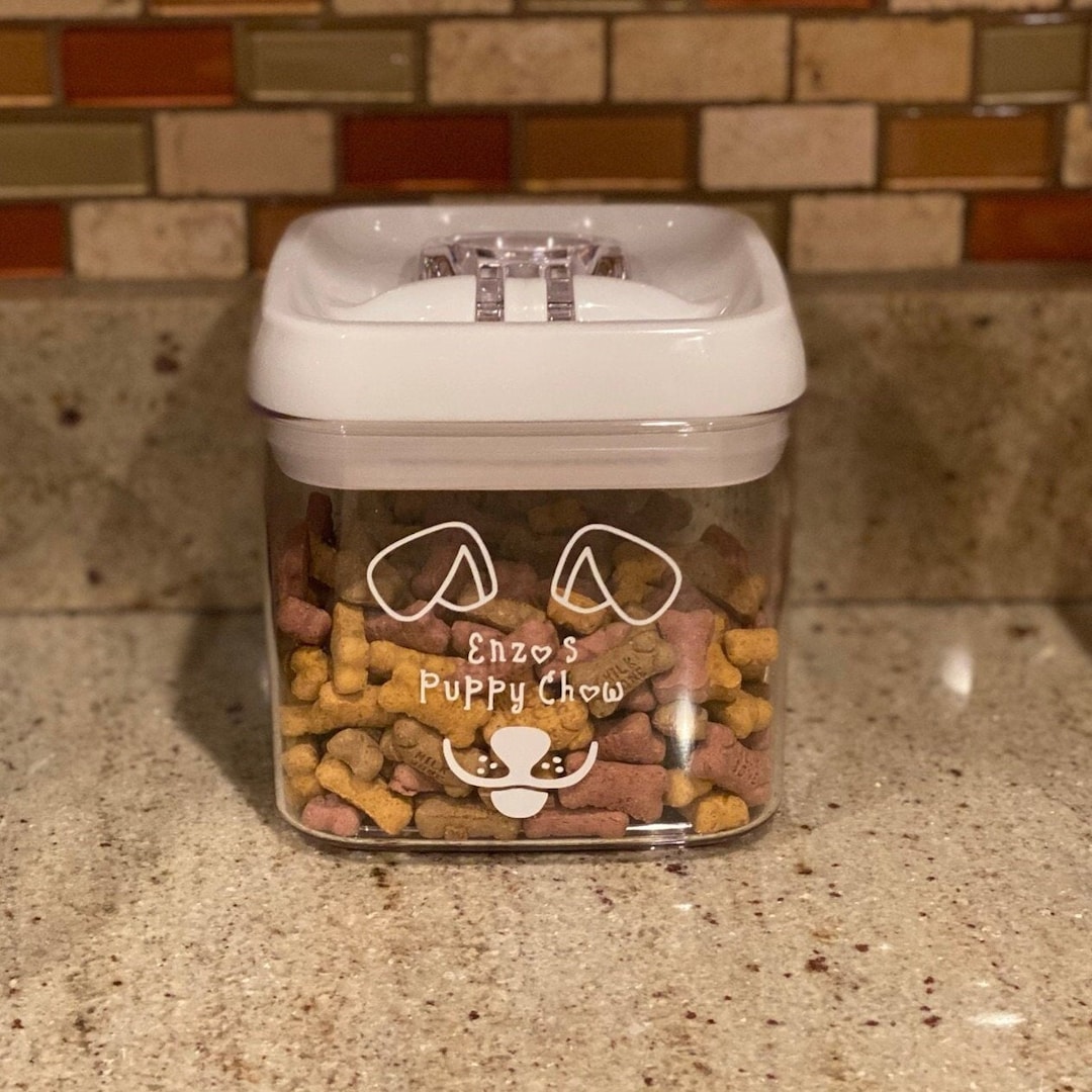 Customizable Puppy / Dog Treat Container - Etsy