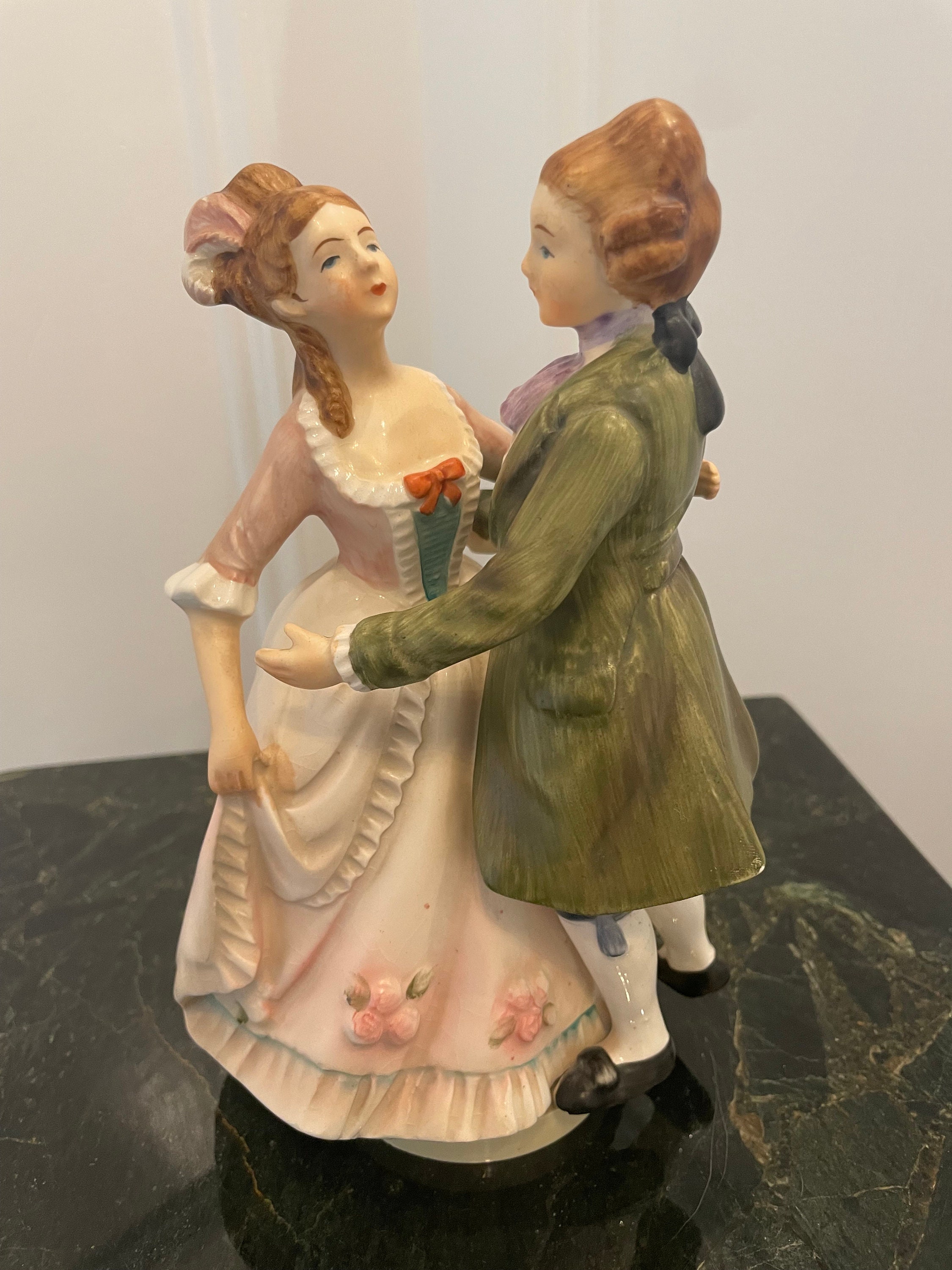 Vintage Victorian Dancing Couple Music Box: "somewhere My Love" - Etsy