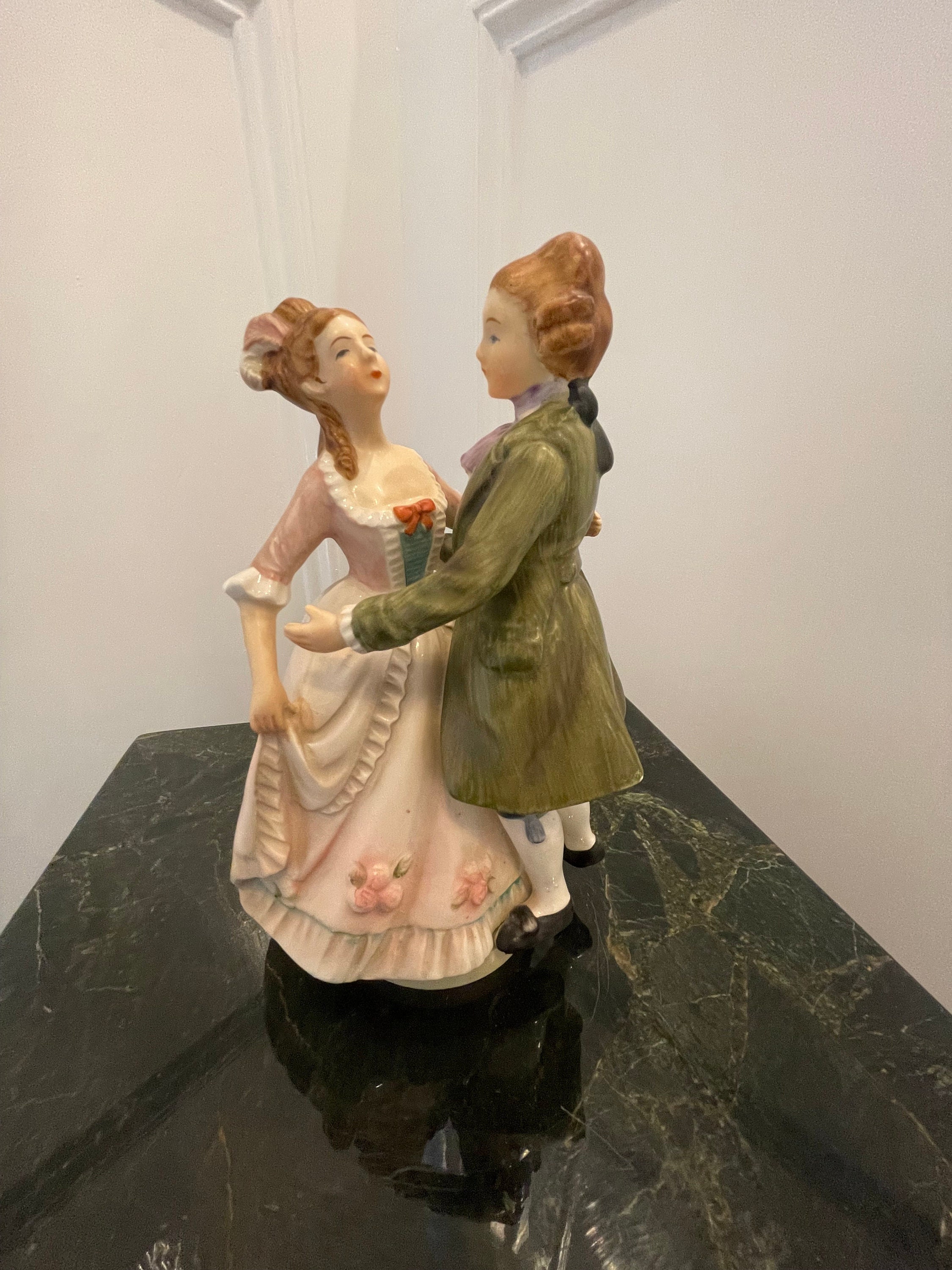 Vintage Victorian Dancing Couple Music Box: "somewhere My Love" - Etsy