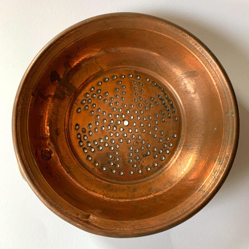 Copper Colander - Etsy
