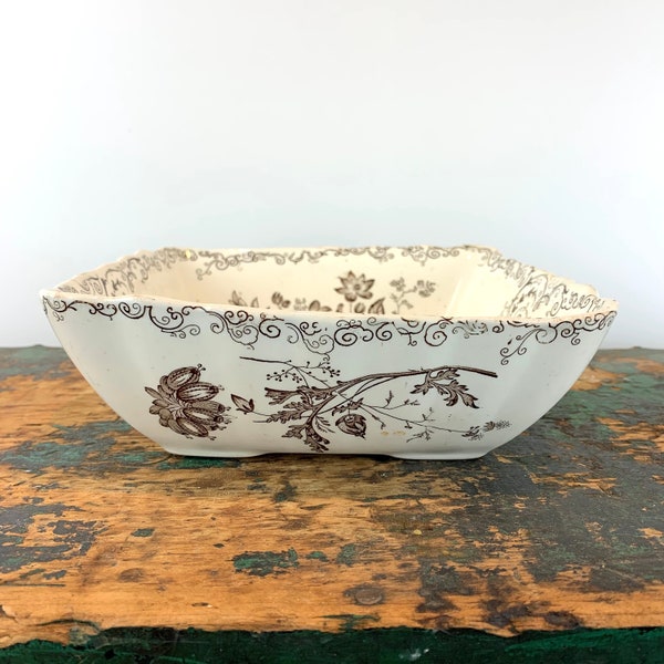 Brown Transferware - Etsy
