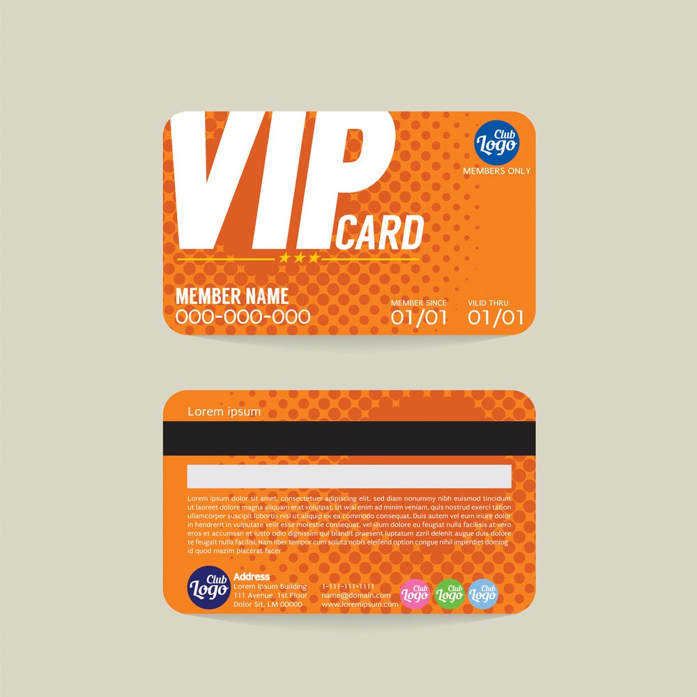 10-pack Custom Membership Cards VIP Cards Club Cards Association Cards ...