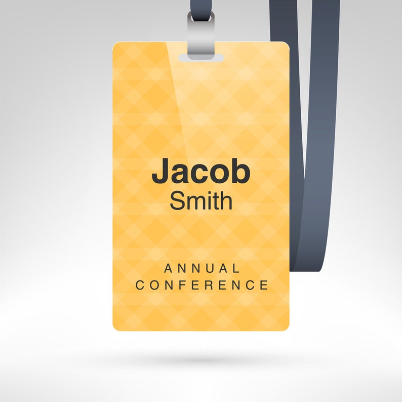 10-pack Custom Full Color ID Badges Name Tags Photo ID - Etsy