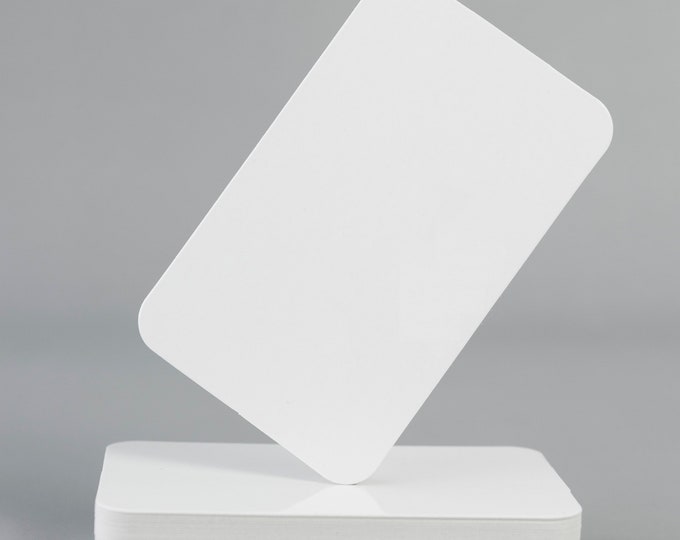 100 Pack Blank PVC Cards White Plastic CR80 30 Mil Free Shipping ...