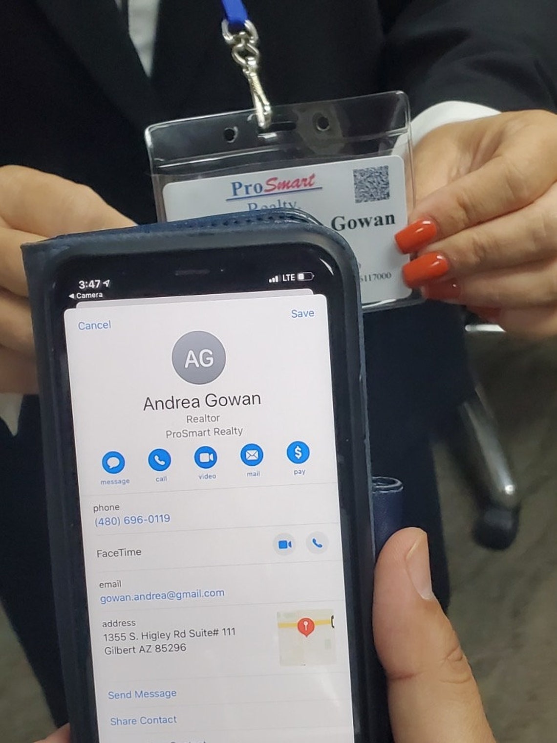 Badge QR Code ID vCard France Badge danalyse Carte de visite QR Code ...