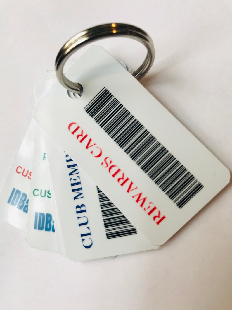 12-pack Custom Key Tags | Key Fobs | Barcode Key Tags | Barcode Fobs - Etsy