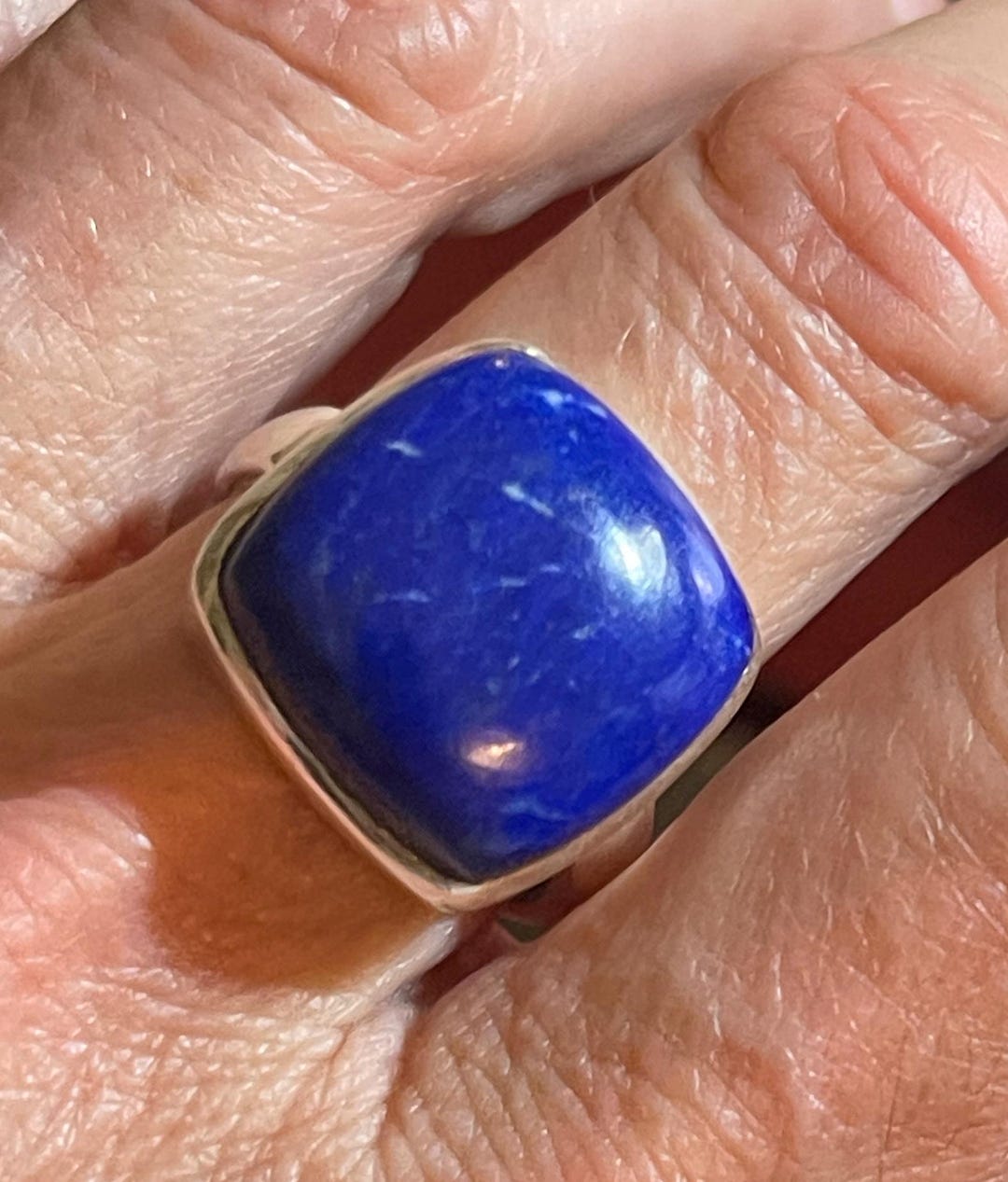 Lapis Lazuli the Wisdom Stone, for Calm and Focus. Set in Solid ...