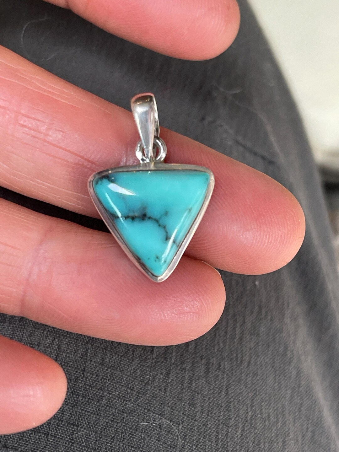 American Turquoise Sleeping Beauty Turquoise, Genuine Turquoise Pendant ...